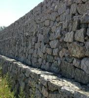 China Slope Reinforced Stone Cage Wire Mesh / Hot Dip Metal Cage Retaining Wall for sale