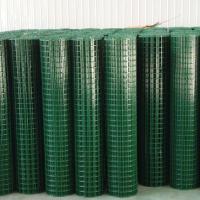 China 1/4''X1/4'' Green PVC Coated Wire Mesh / PVC Welded Wire Fencing 3 Feet Width for sale