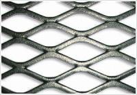 China Medium Expanded Wire Mesh Plate Diamond Steel Mesh Sheet 100mm for sale
