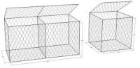China 3.5mmx80x100mm Gabion Wire Mesh / Galvanized Gabion Box 2x1x0.5Mx2.7mm for sale