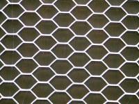 China Isosceles Fancy Hexagonal Steel Mesh，4mm Equivalent Stem Diamond Shape Metal Mesh for sale
