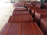 China Steel Basketry Expanded Wire Mesh Flame Retardant Steel Mesh Sheets 50x100mm for sale