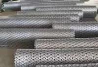 China Anti Skid Expanded Wire Mesh , Q235 Platform Pedal Metal Diamond Mesh 25x50mm for sale