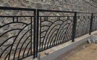 China European Q235 Metal Stair Wrought Iron Guardrail 1.8m for sale