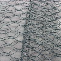 China Polyester Separation Stone Cage Wire Mesh 80x100mm Gabion Wall Mesh for sale