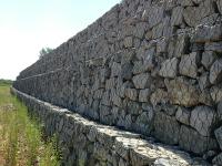 China Plastic Coated	Stone Cage Wire Mesh / 4.0mm Gabion Welded Wire Mesh for sale