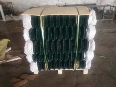 China 2''x2'' PVC Chain Link Fence，Plastic Coated Diamond Mesh Fencing for sale