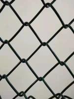 China 2''x2'' PVC Chain Link Fence，Plastic Coated Diamond Mesh Fencing for sale