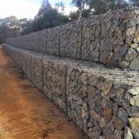China Double Twist 80x100mm Hexagonal Gabion Mesh 2x1x1m for sale