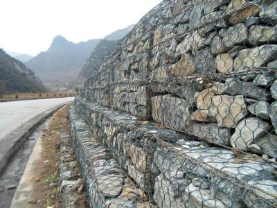China 80x100mm Gabion Hexagonal Wire Mesh Security Cage Retaining Wall for sale