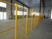 China Blue And Yellow 3x2 Pvc Coated Welded Wire Mesh for Workshop Isolation Fence for sale