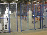China Blue And Yellow 3x2 Pvc Coated Welded Wire Mesh for Workshop Isolation Fence for sale