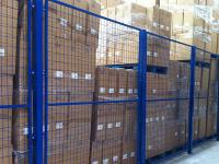 China Blue And Yellow 3x2 Pvc Coated Welded Wire Mesh for Workshop Isolation Fence for sale