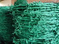 China Pvc 13 Gauge Plastic Coated Barbed Wire High Toughness for sale