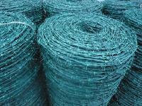 China Pvc 13 Gauge Plastic Coated Barbed Wire High Toughness for sale
