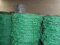 China Pvc 13 Gauge Plastic Coated Barbed Wire High Toughness for sale