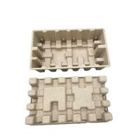 China Dry Pressed Recycled Paper Tray , Sugarcane Molded Pulp Tray Packaging for sale
