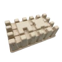 China Dry Pressed Recycled Paper Tray , Sugarcane Molded Pulp Tray Packaging for sale