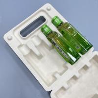 China Bamboo Pulp Paper Box , Wine Bottle Molded Recycled Paper Gift Boxes for sale