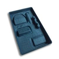 China Oil Resistant Wet Press Molded Pulp , Waterproof Molded Fiber Tray for sale