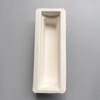 China Sustainable Recycled Paper Tray Biodegradable White Dry Press Sugarcane for sale