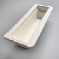 China Sustainable Recycled Paper Tray Biodegradable White Dry Press Sugarcane for sale