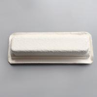 China Sustainable Recycled Paper Tray Biodegradable White Dry Press Sugarcane for sale