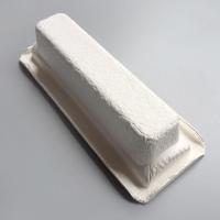 China Sustainable Recycled Paper Tray Biodegradable White Dry Press Sugarcane for sale
