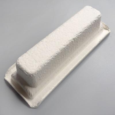 China Sustainable Recycled Paper Tray Biodegradable White Dry Press Sugarcane for sale