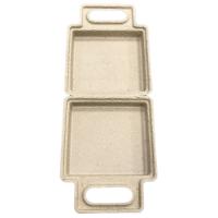 China Customized Eco-friendly Paper Pulp Box Packging Tray Brown Color With Dry Press for sale