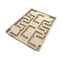 China Ecofriendly Paper Pulp Packaging Brown Color Recycled ODM Available for sale