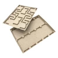 China Ecofriendly Paper Pulp Packaging Brown Color Recycled ODM Available for sale