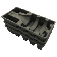 China Eco Friendly Colored Paper Trays Dry Pressed Black Color Staticproof for sale