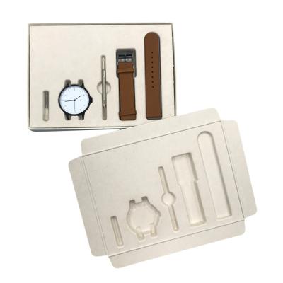 China Biodegradable Molded Pulp Insert Watch Packaging Tray Molded Pulp Tray for sale
