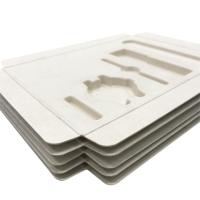 China Biodegradable Molded Pulp Insert Watch Packaging Tray Molded Pulp Tray for sale