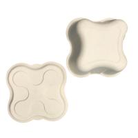 China Wet Press Bamboo Paper Tray 1mm Thickness Biodegradable For Cat Products for sale
