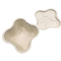 China Wet Press Bamboo Paper Tray 1mm Thickness Biodegradable For Cat Products for sale