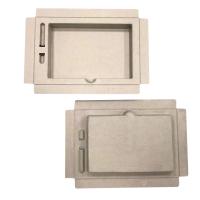 China Biodegradable Bagasse Pulp Molded Cosmetics Paper Tray Packaging Color Pulping Paper Tray For Sutdy Player for sale