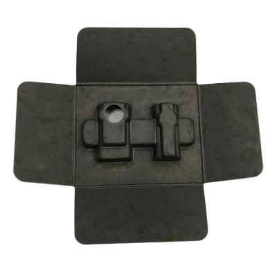 China Black Paper Pulp Molds Sugarcane Fiber Packaging Biodegradable Pulp Tray Compostable Packaging for sale