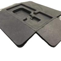 China Wet Pressed Sugarcane Fiber Packaging , Bagasse Molded Biodegradable Paper Tray for sale