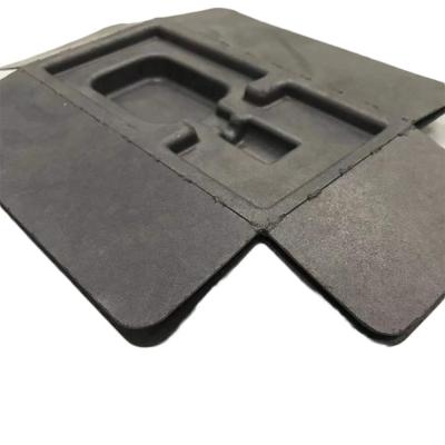 China Wet Pressed Sugarcane Fiber Packaging , Bagasse Molded Biodegradable Paper Tray for sale