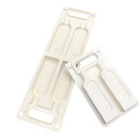 China Inner Bamboo Paper Tray , White Thermoformed Clamshell Packaging for sale