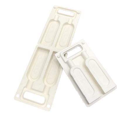 China Inner Bamboo Paper Tray , White Thermoformed Clamshell Packaging for sale