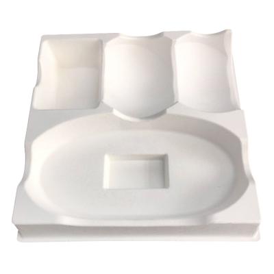 China Bottom Sugarcane Pulp Packaging Insert Compostable Waterproof for sale