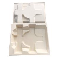 China Sustainable Bagasse Corrugated Cardboard Trays Oilproof Waterproof for sale
