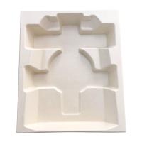 China Sustainable Bagasse Corrugated Cardboard Trays Oilproof Waterproof for sale