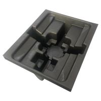 China Black Colored Paper Trays Wet Pressing 1mm Thickness Compostable For Skincare for sale