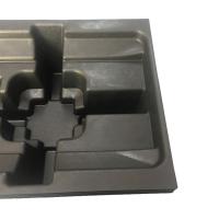 China Black Colored Paper Trays Wet Pressing 1mm Thickness Compostable For Skincare for sale