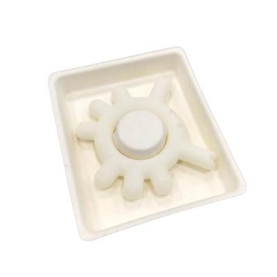 China Compostable Sugarcane Cosmetic Packaging Pulp Containers Oilproof for sale