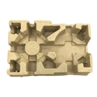 China Recycled Paper Molded Pulp Tray Packaging Compostable Ecofriendly Brown for Electronic for sale